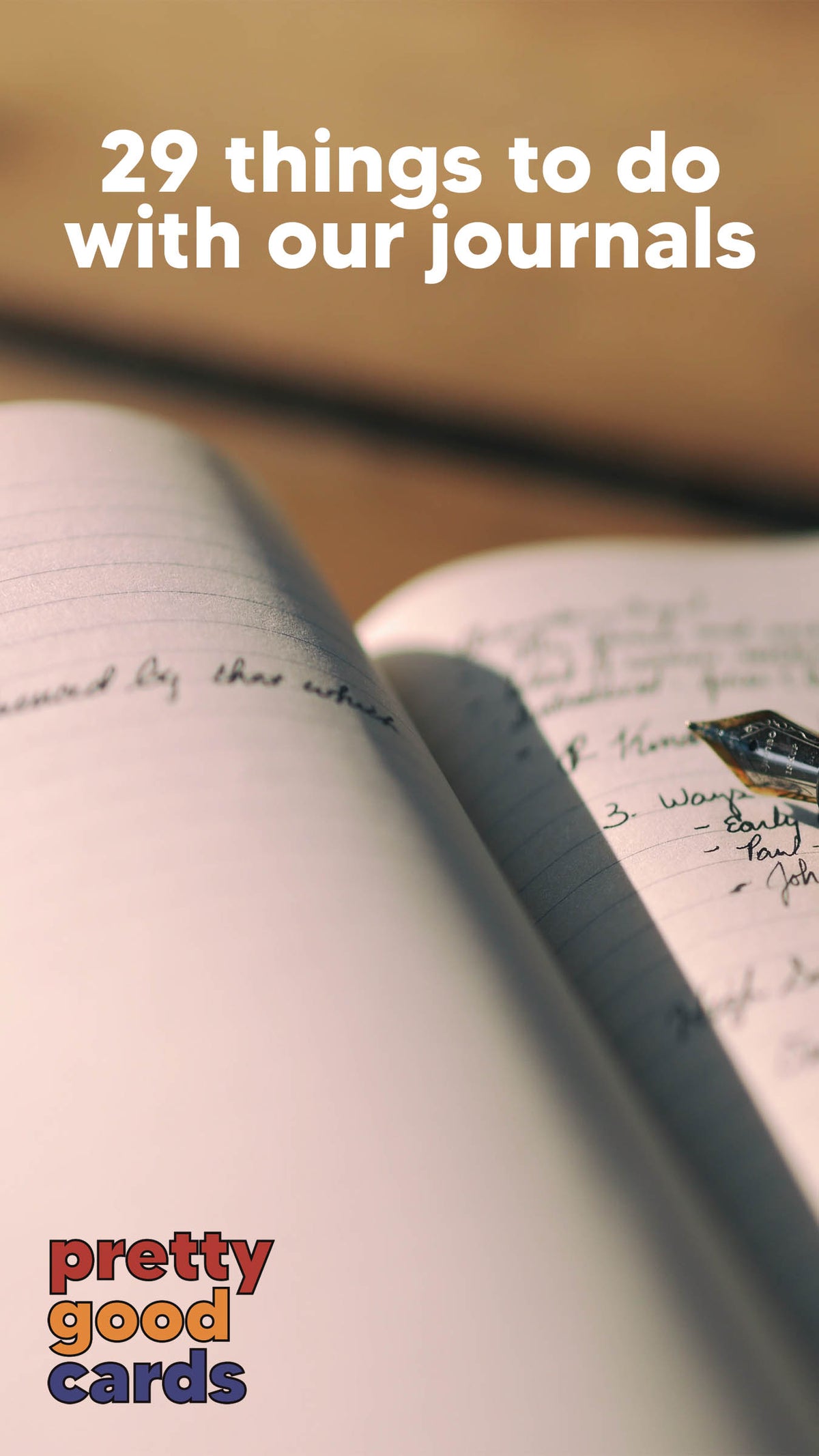 29 Things To Do With Our Journals - Pretty Good Cards