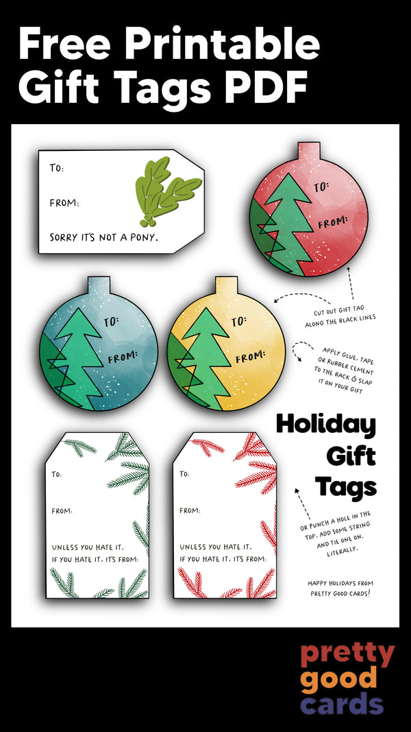 Free Printable Gift Tags PDF - Free Download From the PGC Elves ...