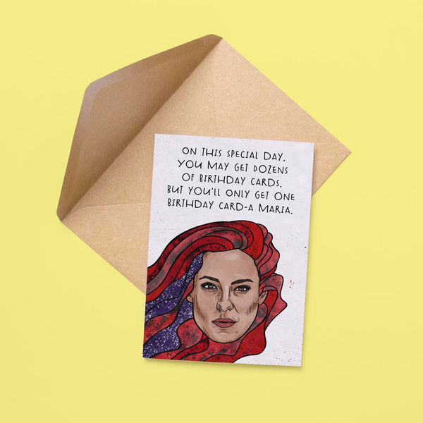 Cara Maria Birthday Card - Pretty Good Cards