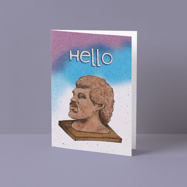 Hello Sculpture Card | 80s greeting cards - Pretty Good Cards