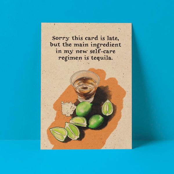 Self-Care Tequila Card - Pretty Good Cards