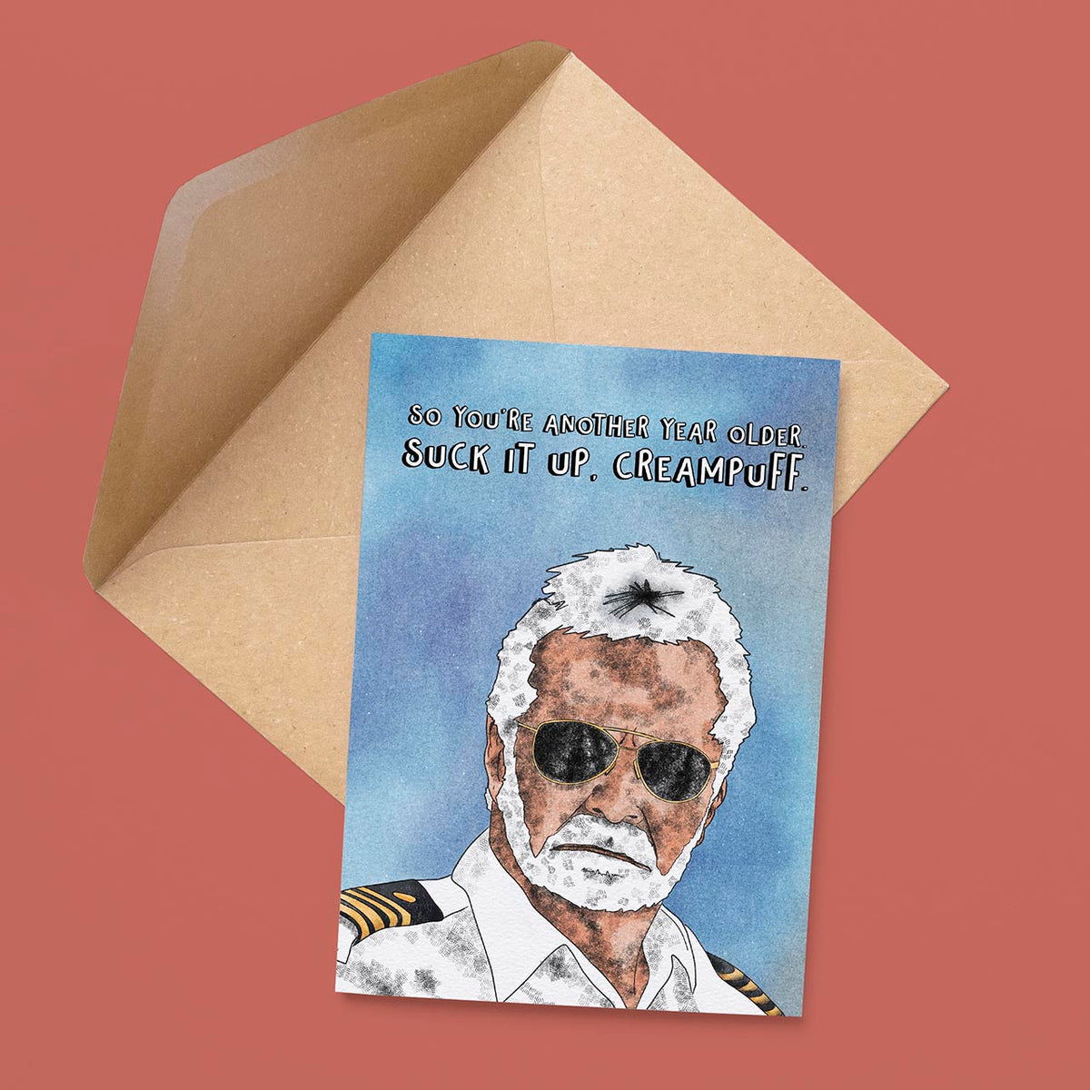 Captain Lee Birthday Card - Pretty Good Cards